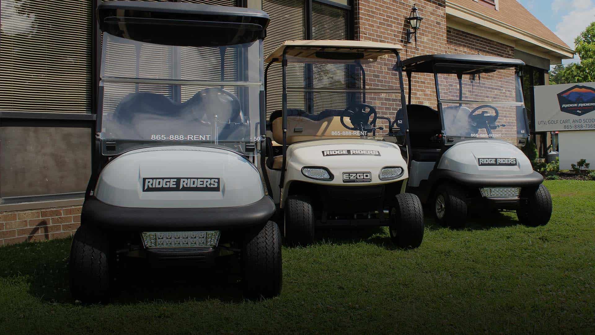 Golf Cart Rental in Smoky Mountains - Ridge Rider Adventure Rentals